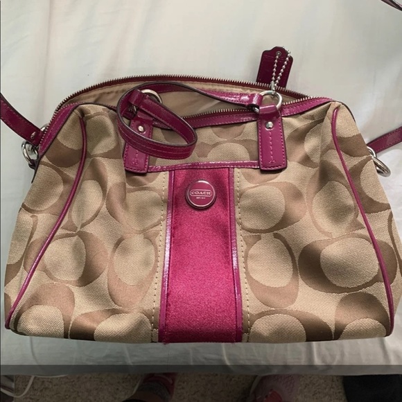 Coach | Bags | Coach C Purse With Pink Accents | Poshmark